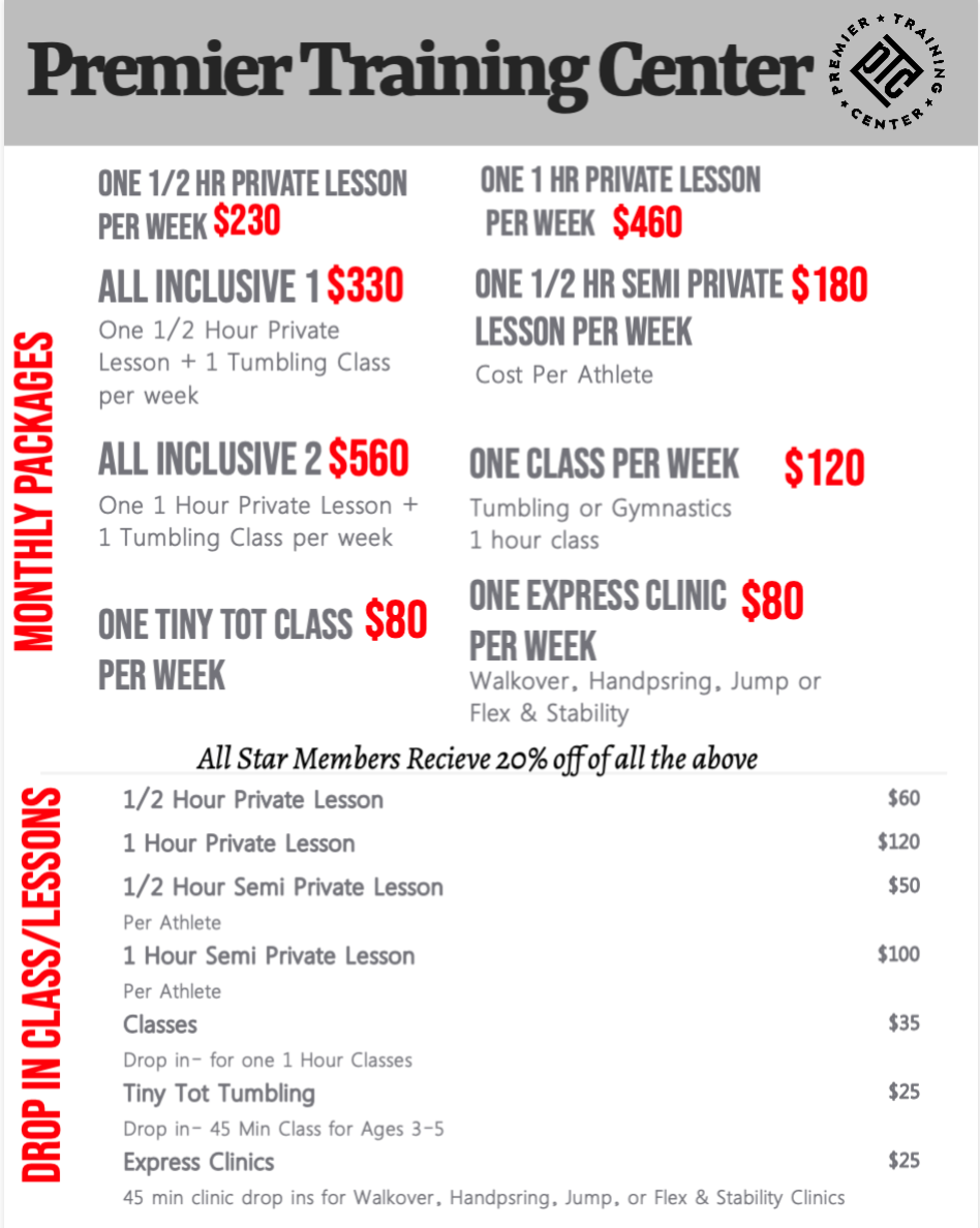 Classes and Packages — PREMIER TRAINING CENTER