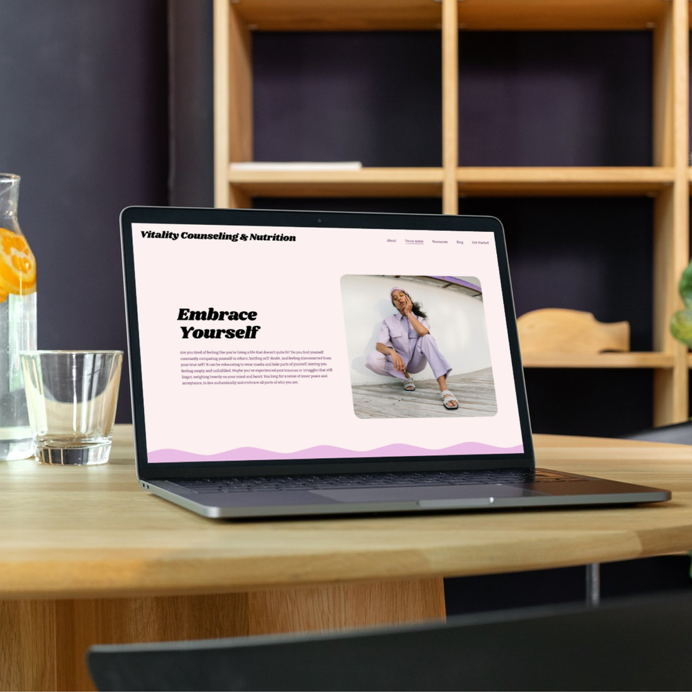 Vitality Website Template — High Five Design Co.