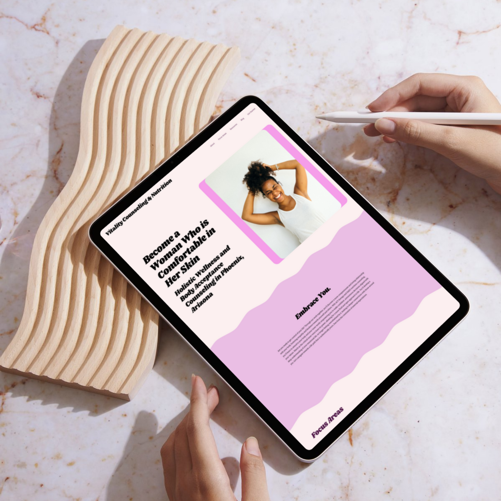 Vitality Website Template — High Five Design Co.