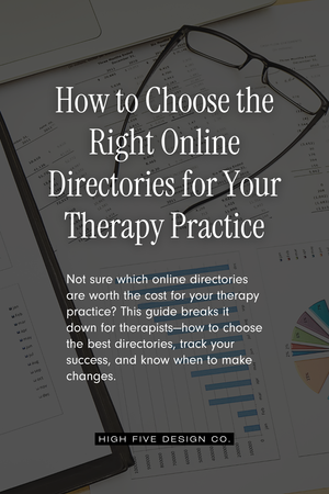 How to Choose the Right Online Directories for Your Therapy Practice ...