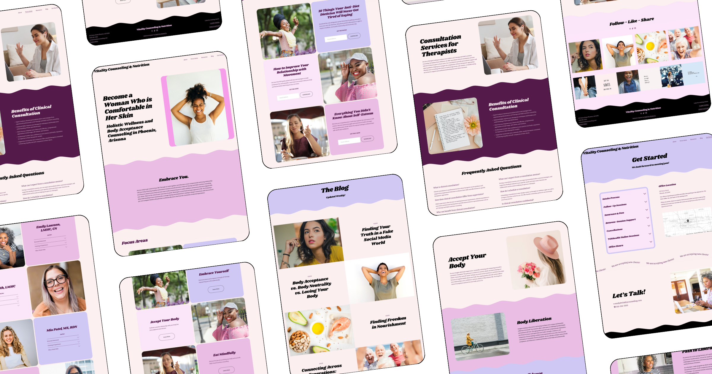 Vitality Website Template — High Five Design Co.