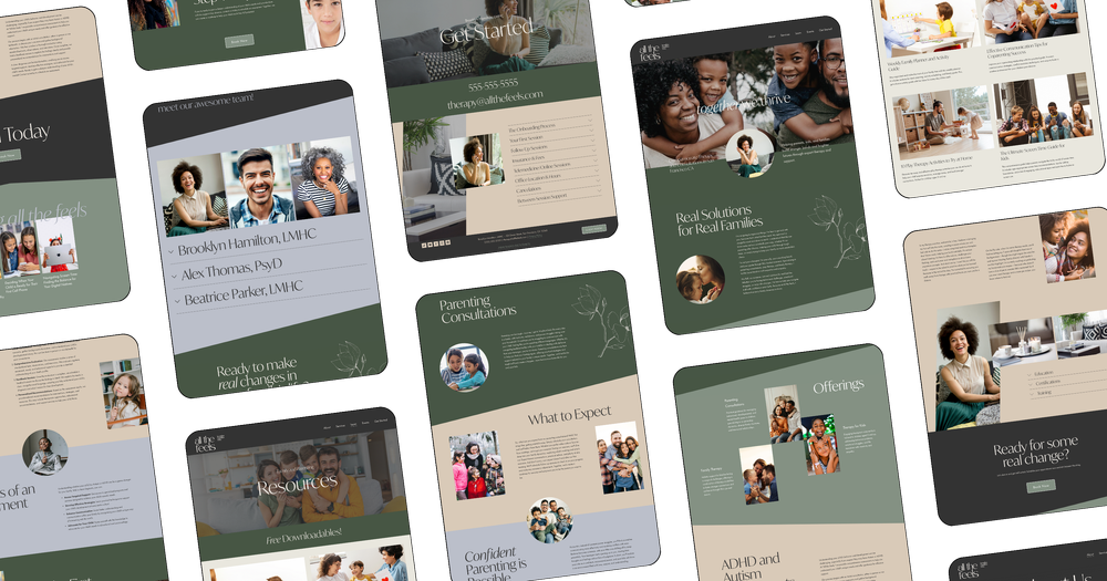 All the Feels Website Template — High Five Design Co.