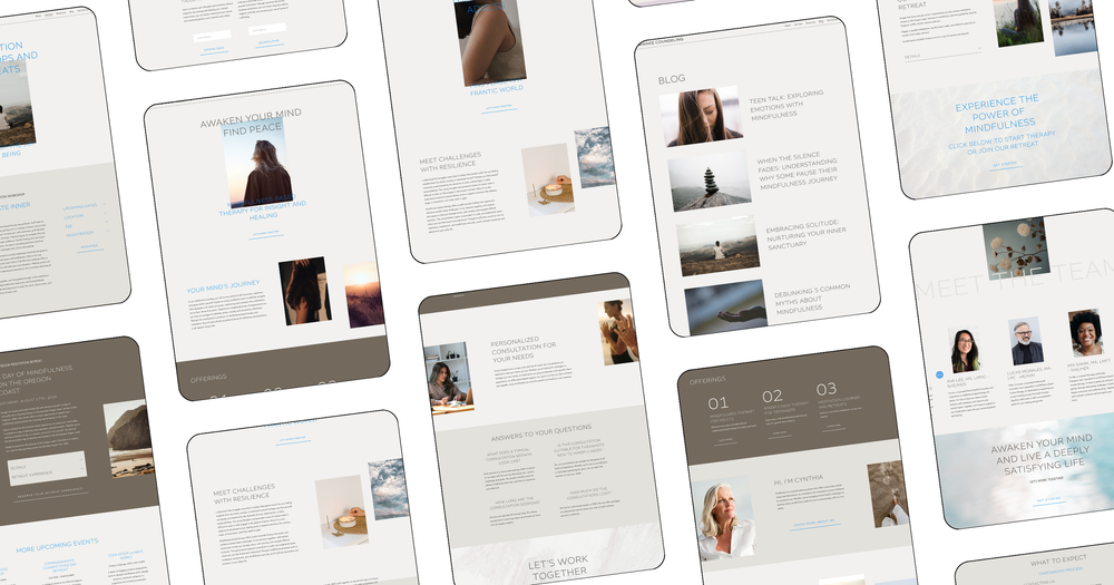 Awake Website Template — High Five Design Co.