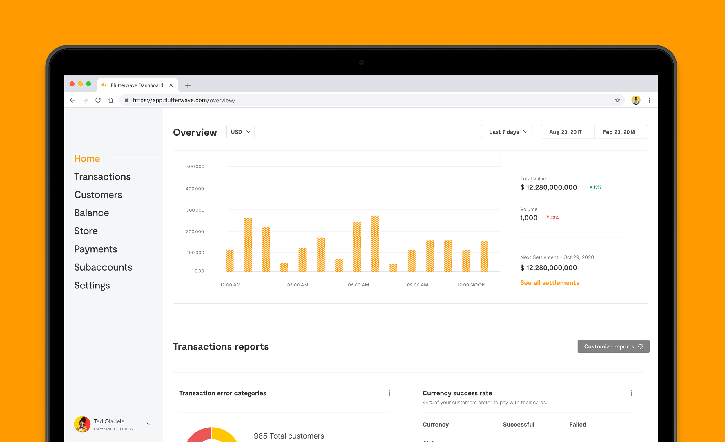 Designing The Flutterwave For Business Dashboard — Namnso