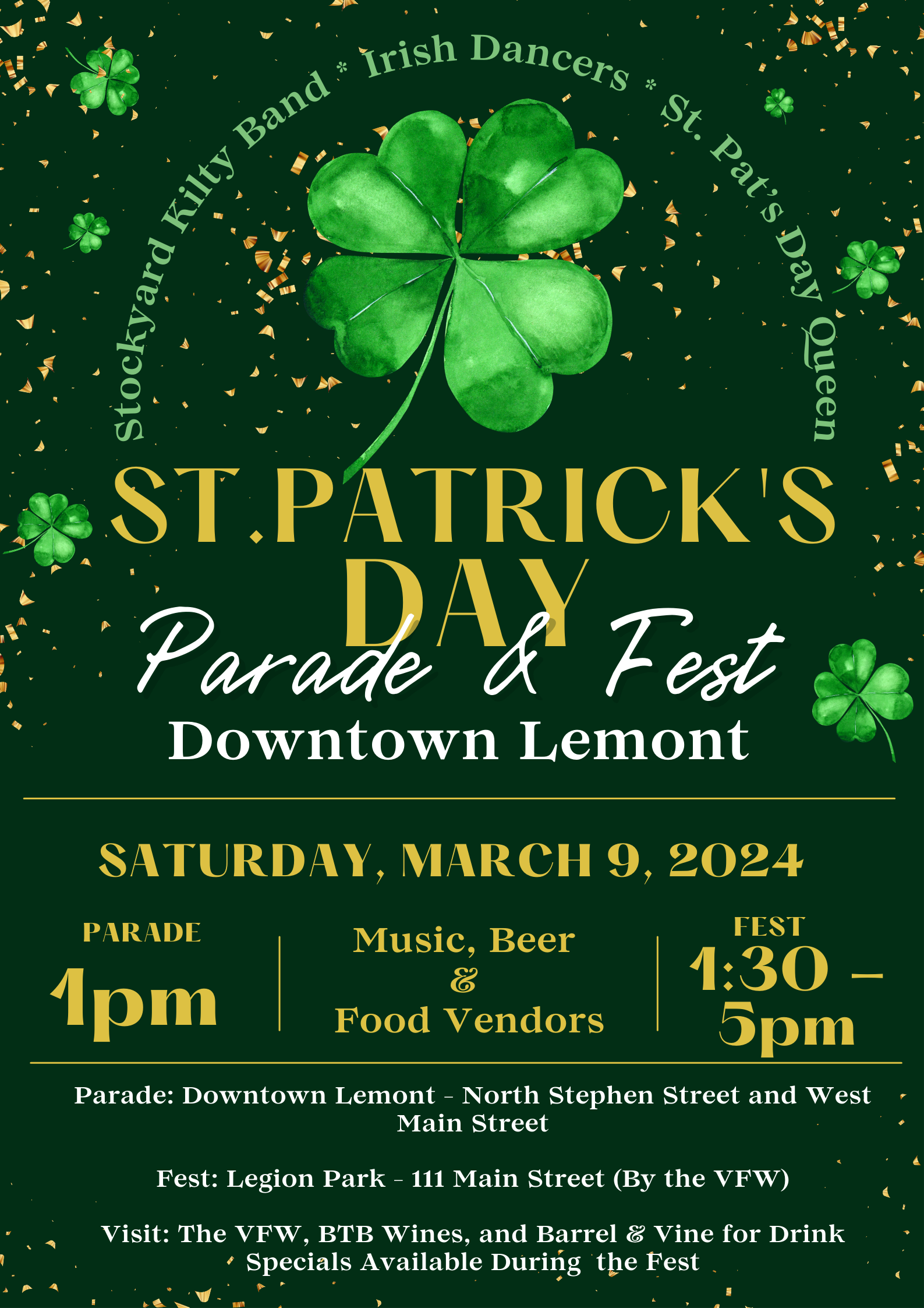 Tradition Marches On: St. Patrick’s Day Parade & Fest — Lemont Downtown