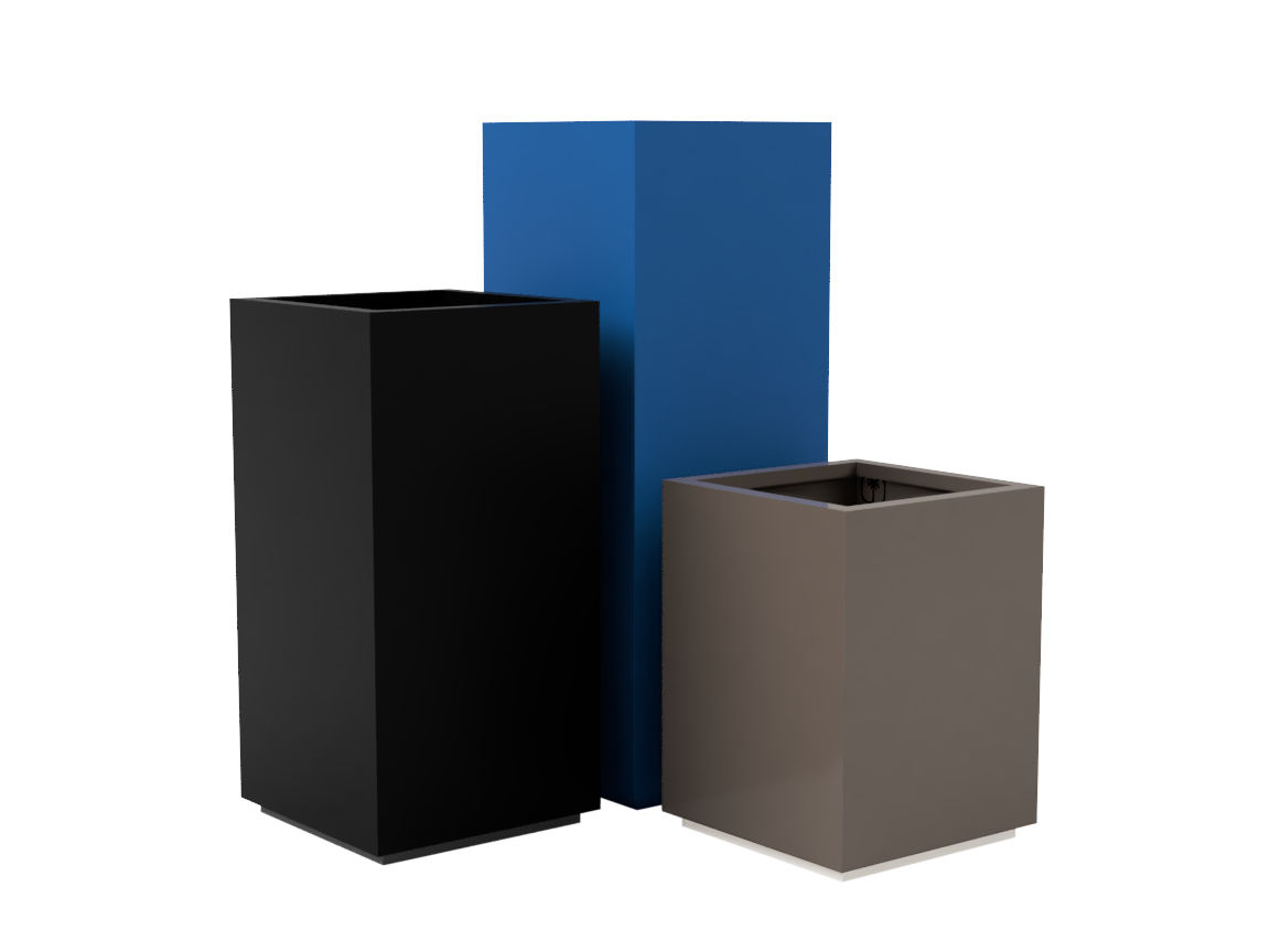 Metal Pillar Planters — Oasis Creations