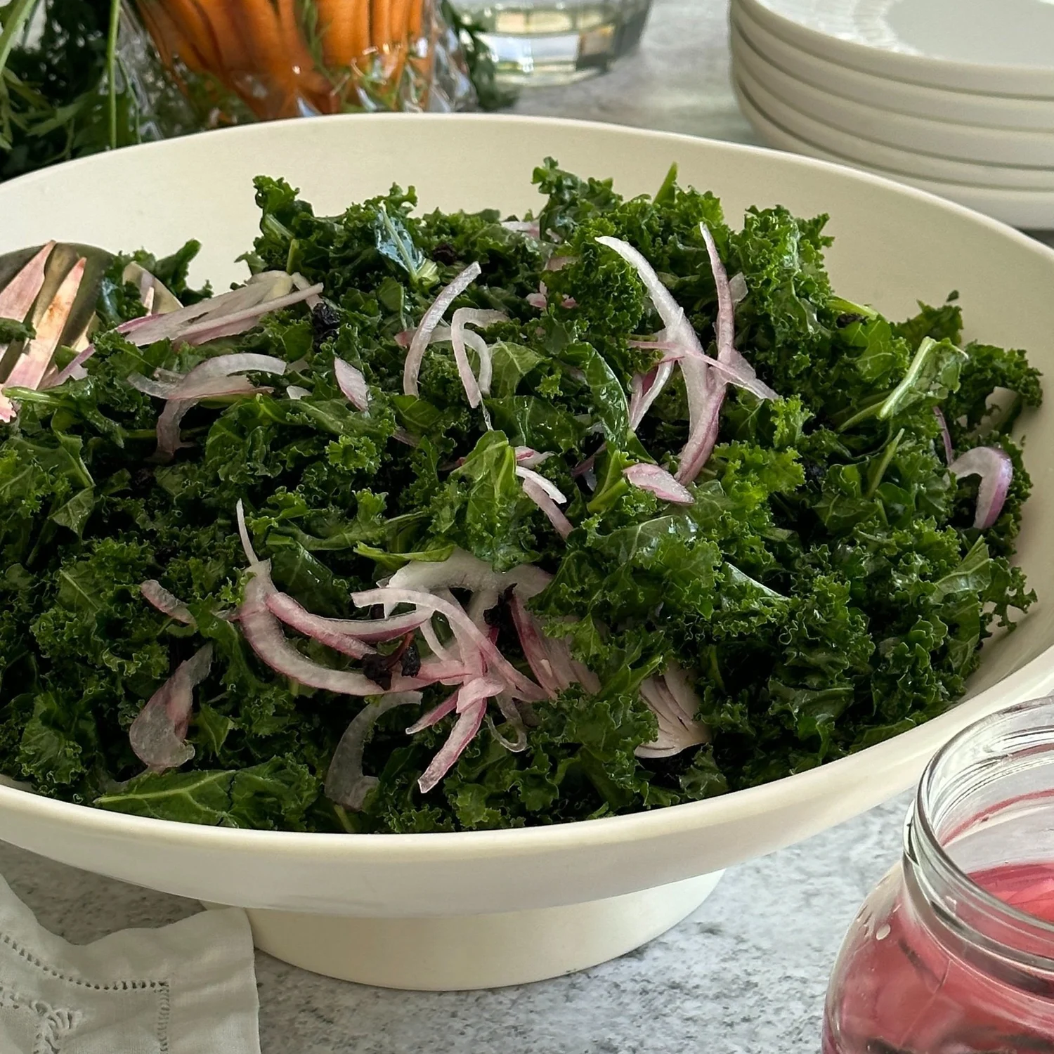 Kale with pickled onion and currants. — The Cordony Kitchen — Amanda ...