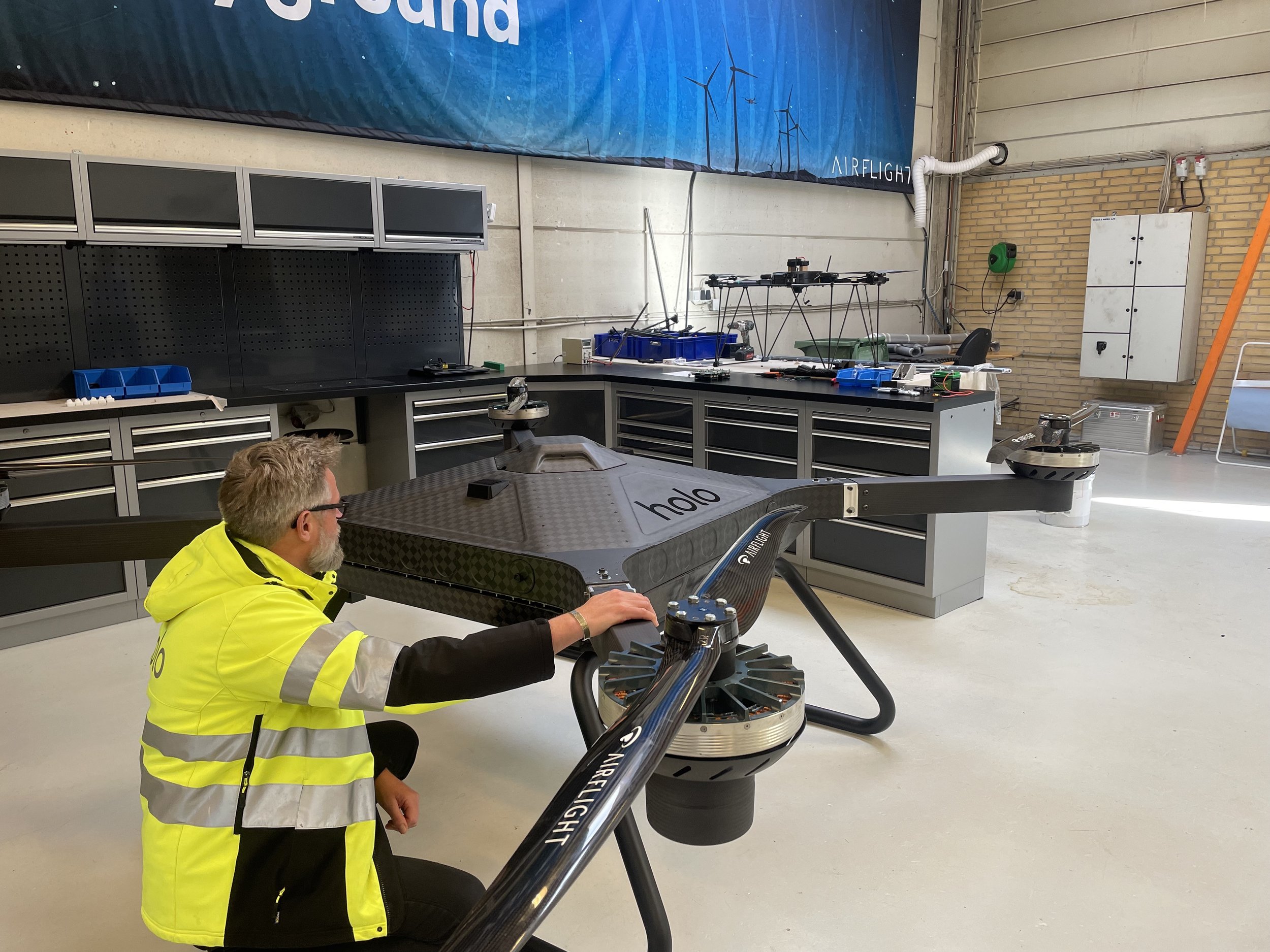 Airflight, biggest drone in Denmark | Introducing the flying crane ...