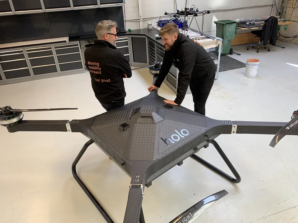 Airflight, biggest drone in Denmark | Introducing the flying crane ...
