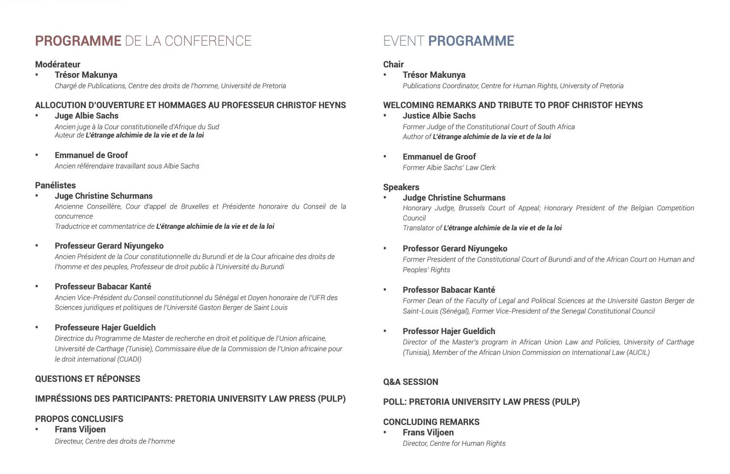 Book Launch: The French translation of Albie Sachs’ book The Strange ...