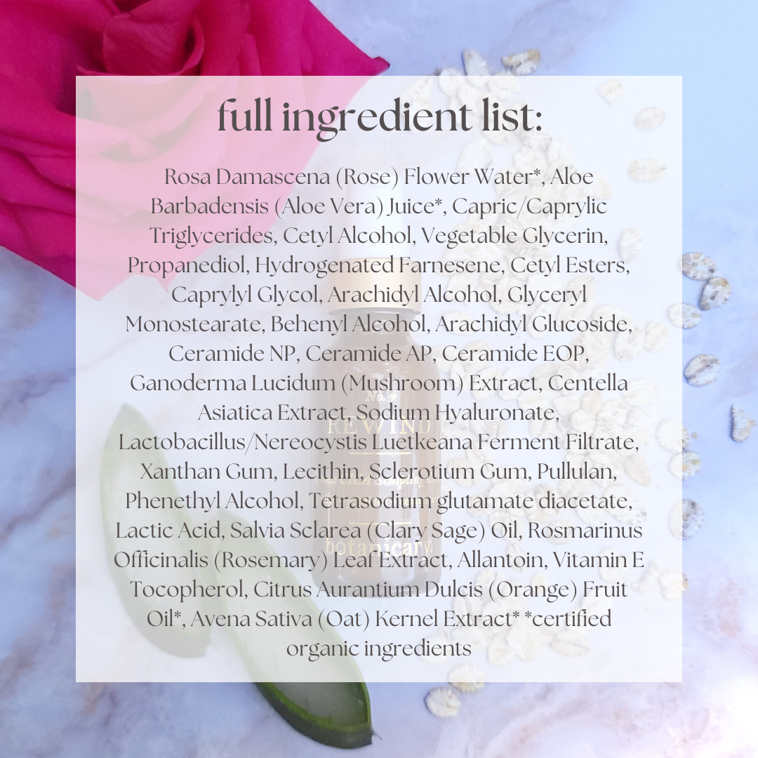 Ingredients — Botanicary Skincare