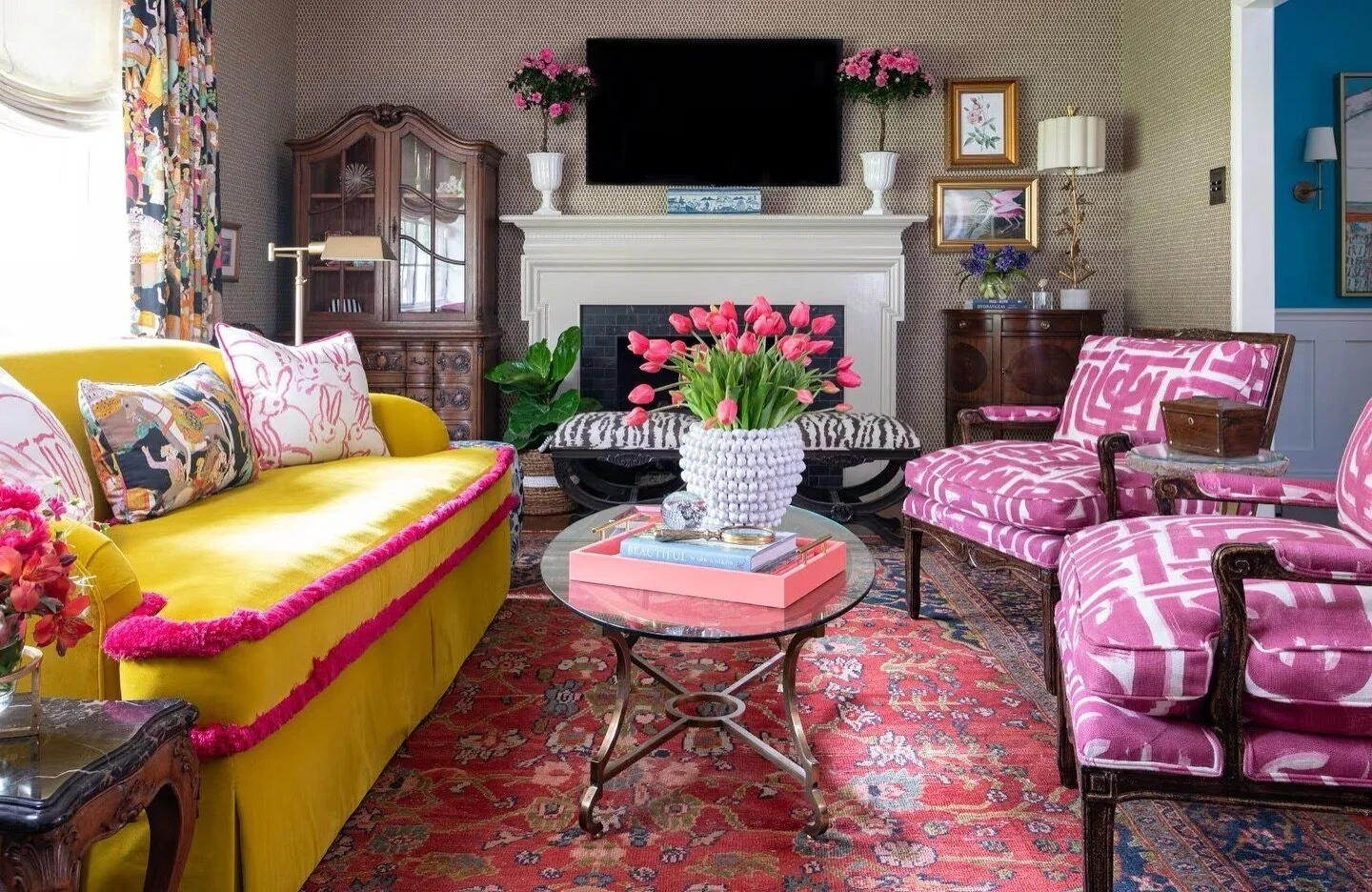 PRESTON HOLLOW COLORFUL MIX - DALLAS, TX — KIM ARMSTRONG INTERIOR DESIGN