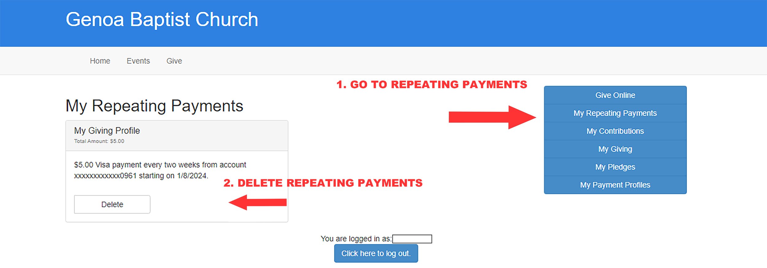 GIVE — GENOA CHURCH