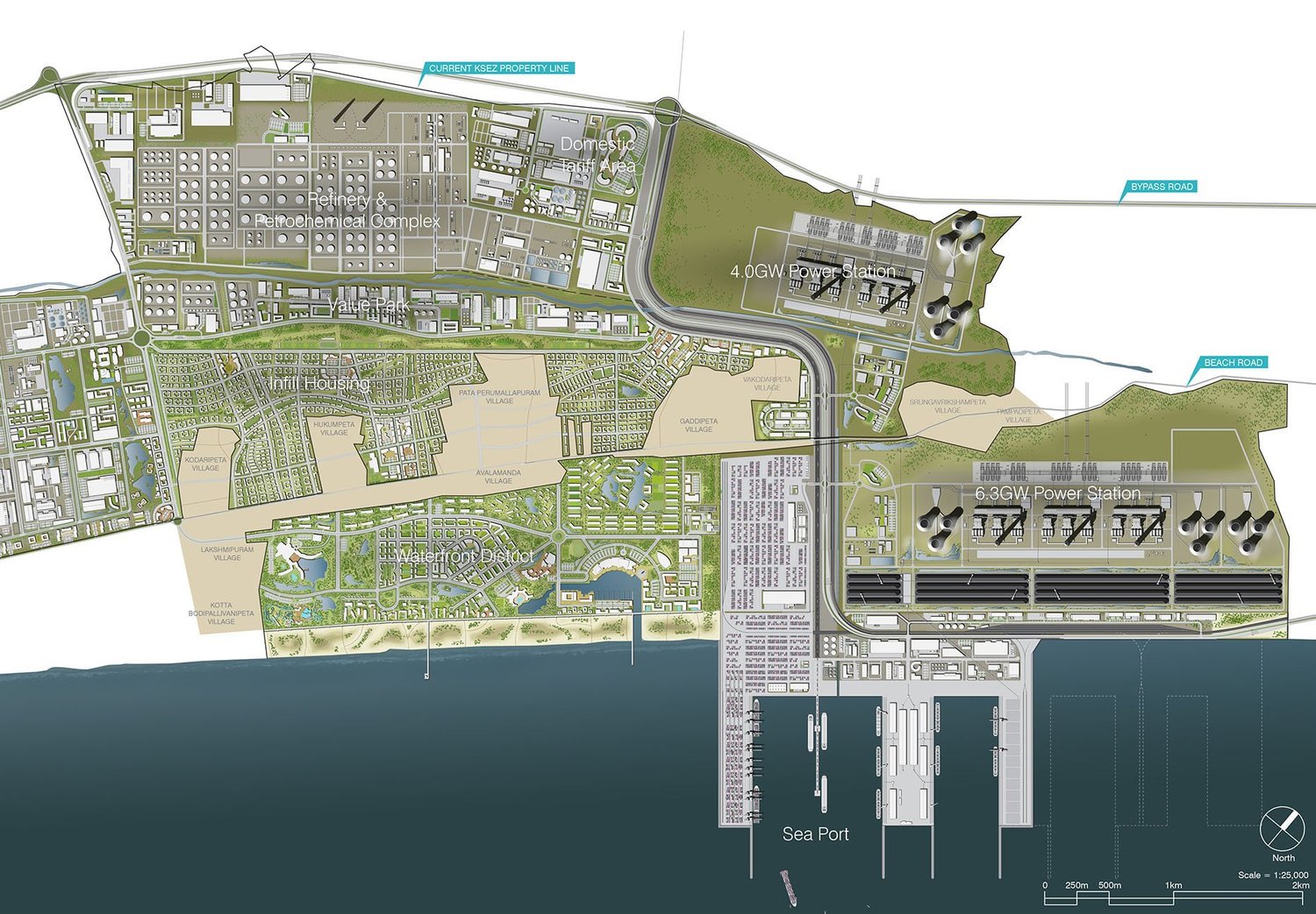 Kakinada SEZ Industrial Port + City Master Plan. Life Architecture ...