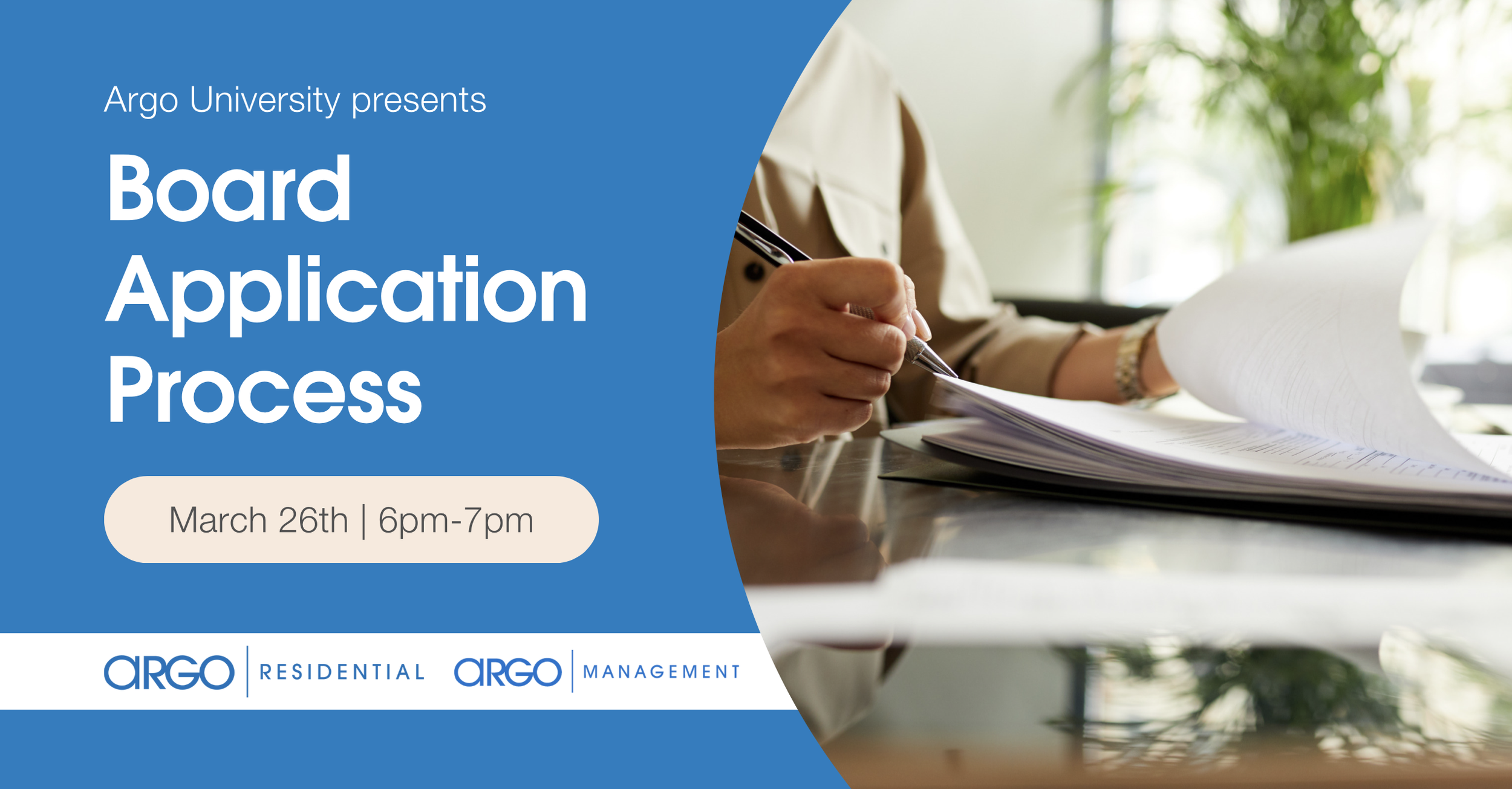 Events for Boards — Argo Real Estate