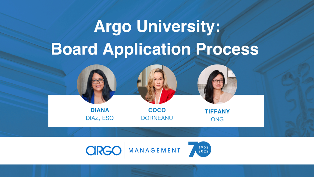 Argo University for Boards — Argo Real Estate