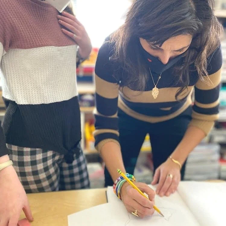 Esther, the art teacher!