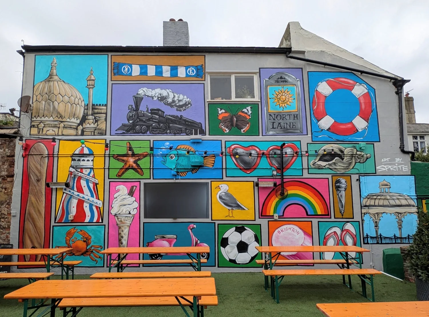 Raising the Bar: Pub Garden Mural - Grand Central — Sprite