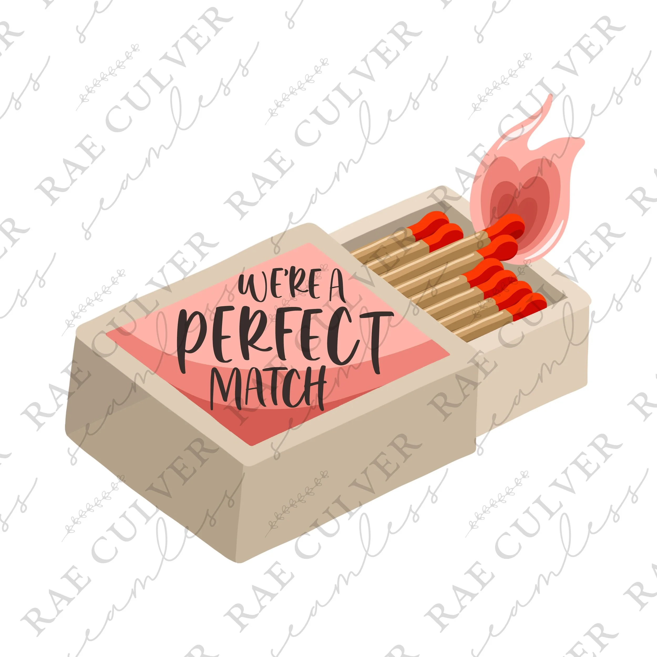 We're A Perfect Match Box Sub — RaeCulverSeamless