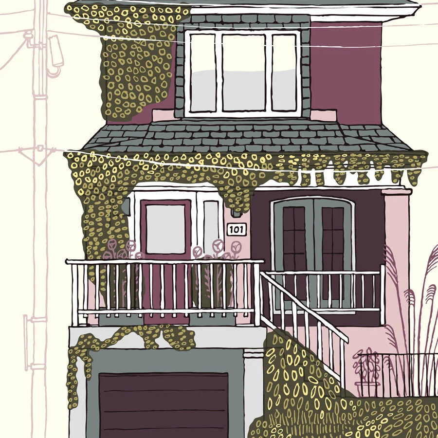 house portraits — Drawn by Tom Chitty