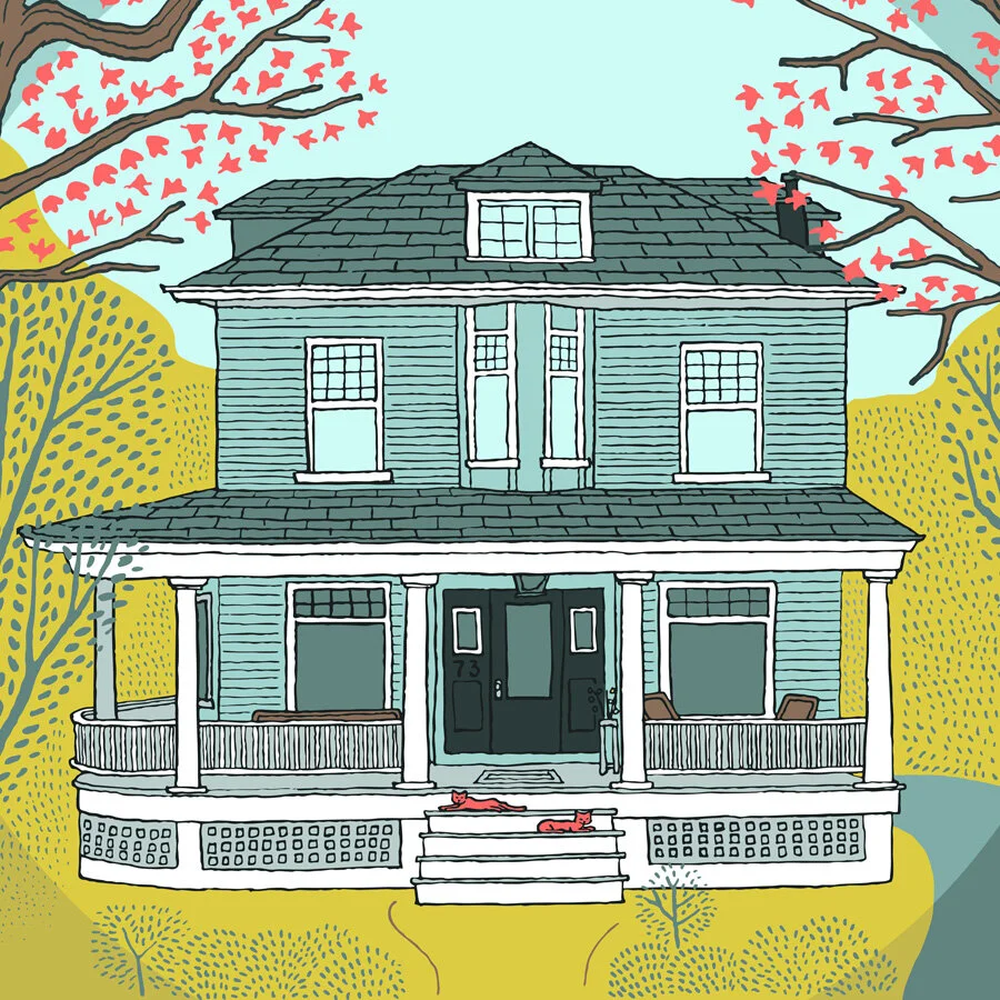 house portraits — Drawn by Tom Chitty