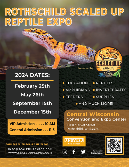 Rothschild, WI — Scaled Up Reptile Expo
