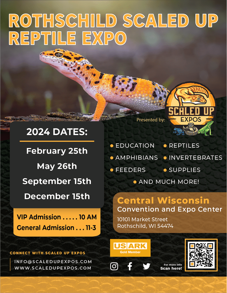 Rothschild, WI — Scaled Up Reptile Expo