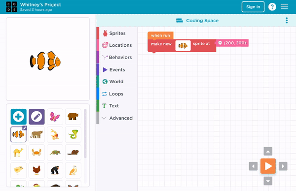 SpriteLab — Whitney Watts