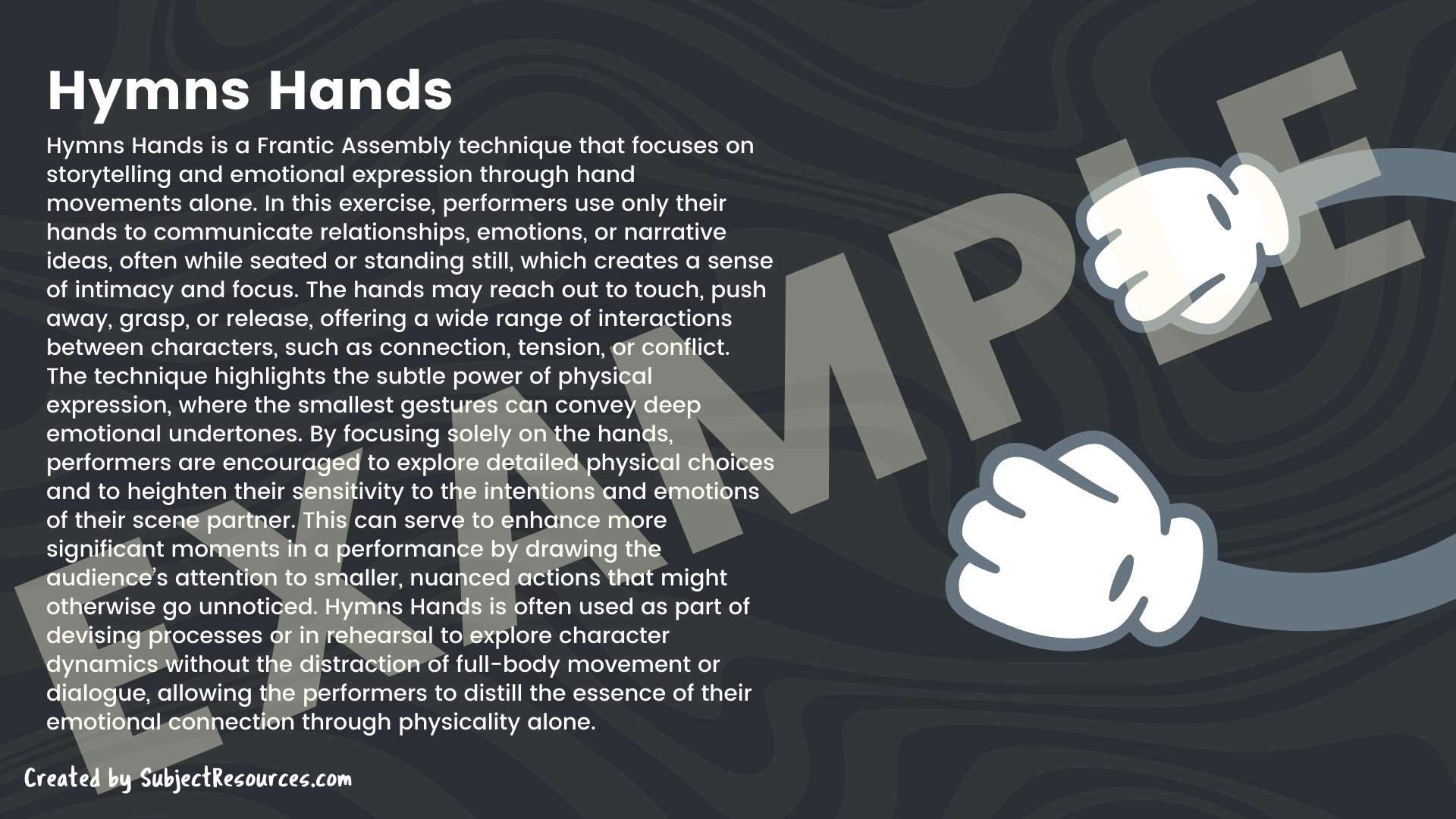 Katie Mitchell Practitioner Pack: In-Depth Drama Teaching Resource for ...