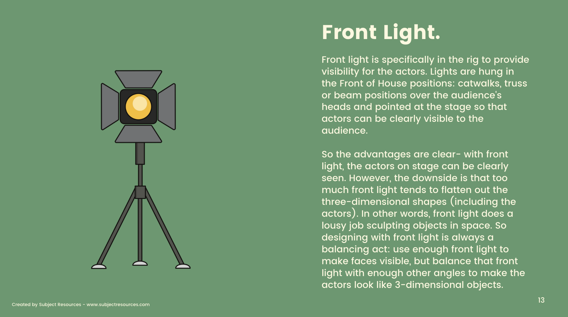 GCSE & A Level Lighting Design Resource Pack - Theatre ...