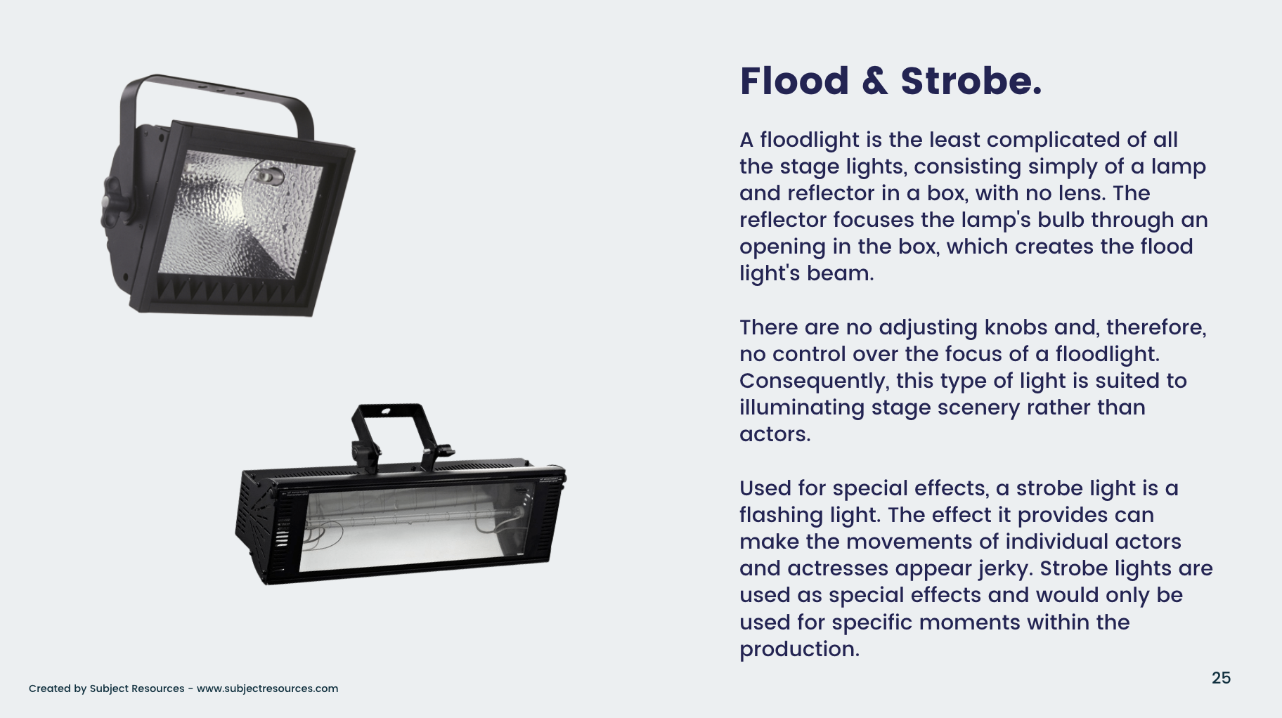 GCSE & A Level Lighting Design Resource Pack - Theatre ...
