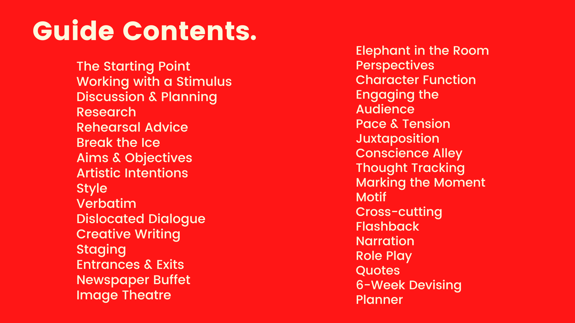Devising Drama Resource Pack | GCSE & A Level — SubjectResources.com