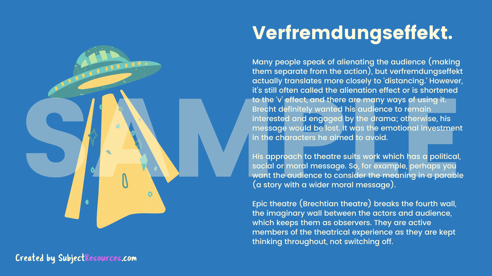 Bertolt Brecht - Drama Practitioner Resource Pack — SubjectResources.com