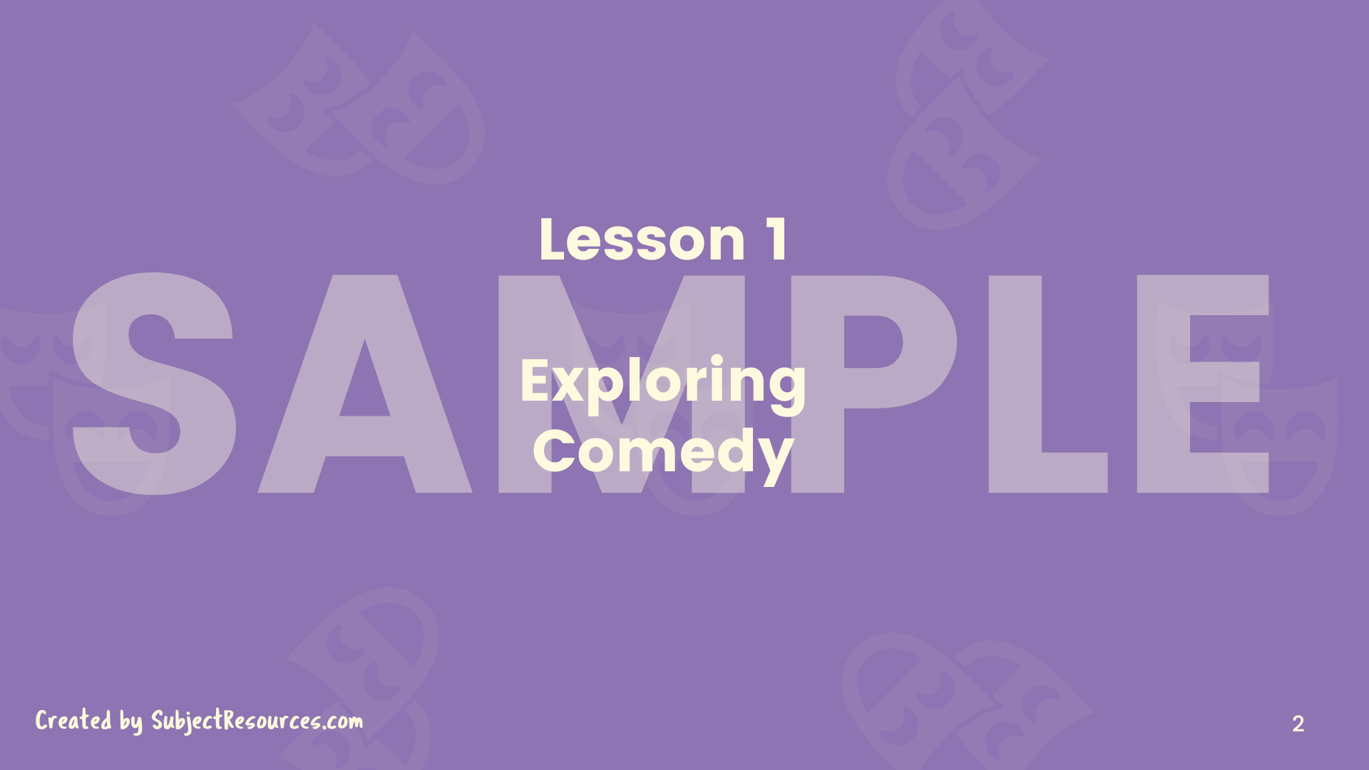10 X One-off Drama Lesson Plans — SubjectResources.com