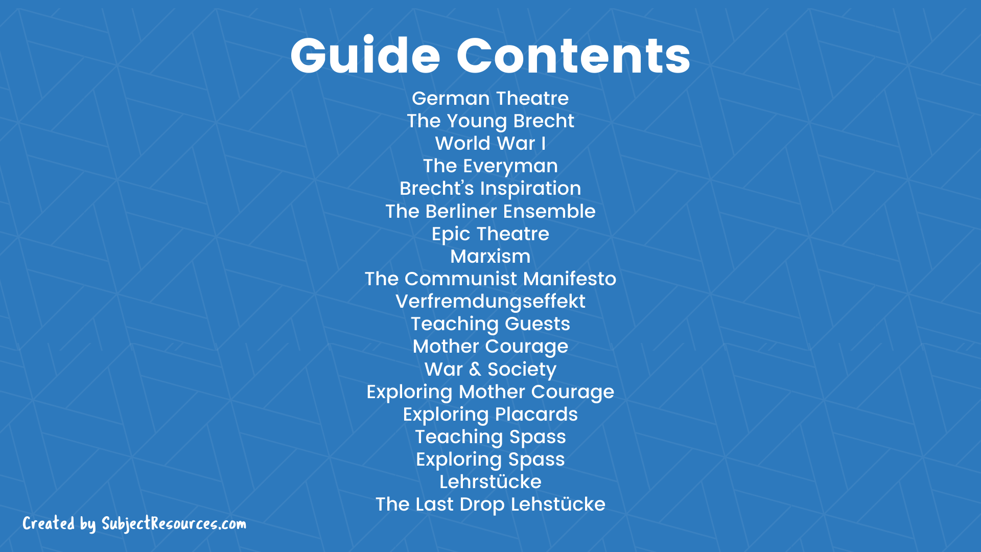 Steven Berkoff Drama Practitioner Resource Pack — SubjectResources.com