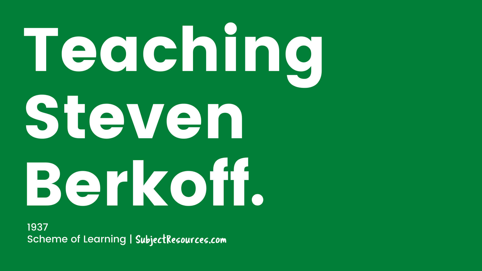 Punchdrunk Practitioner Pack | GCSE & A Level — SubjectResources.com