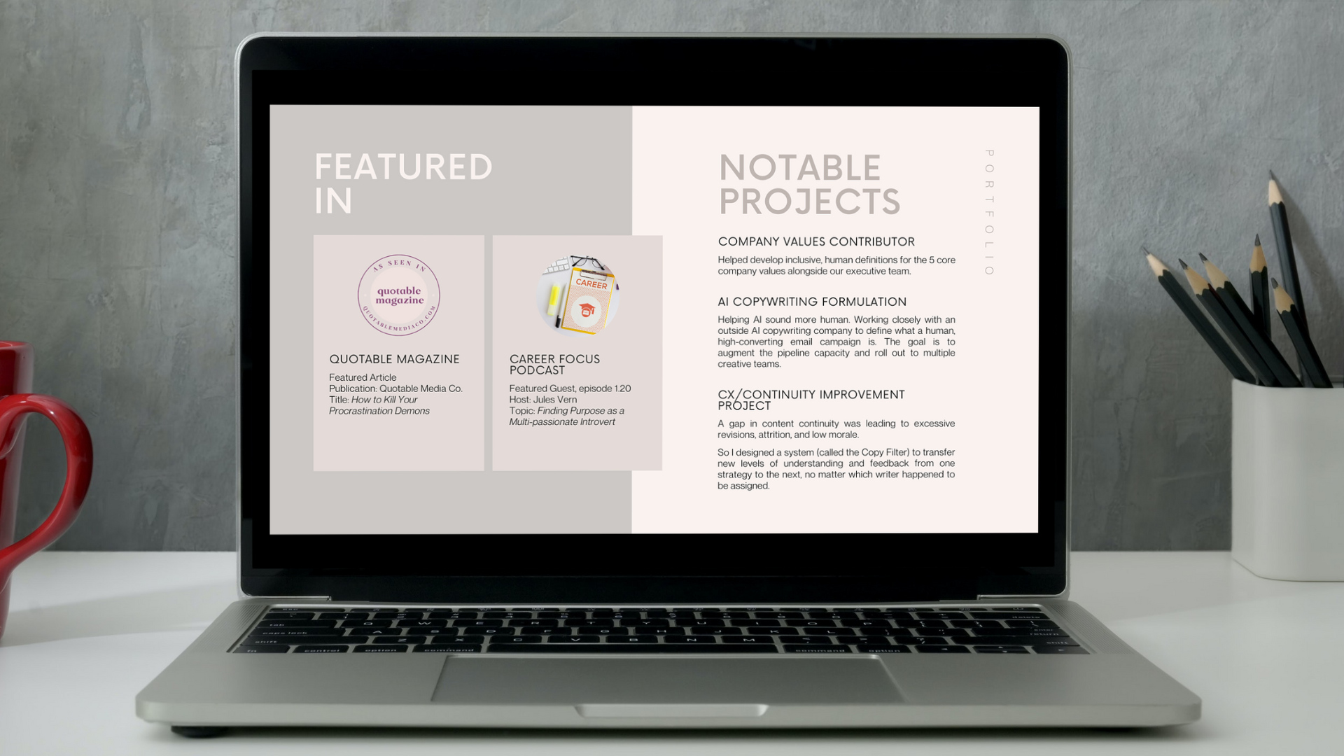 How to Create a Writing Portfolio — Copy House Urchin