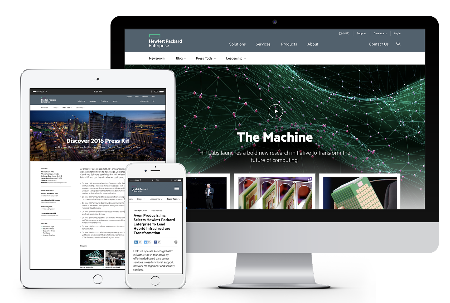 Hewlett Packard Enterprise • Visual Design — Jinhee Hong's Portfolio