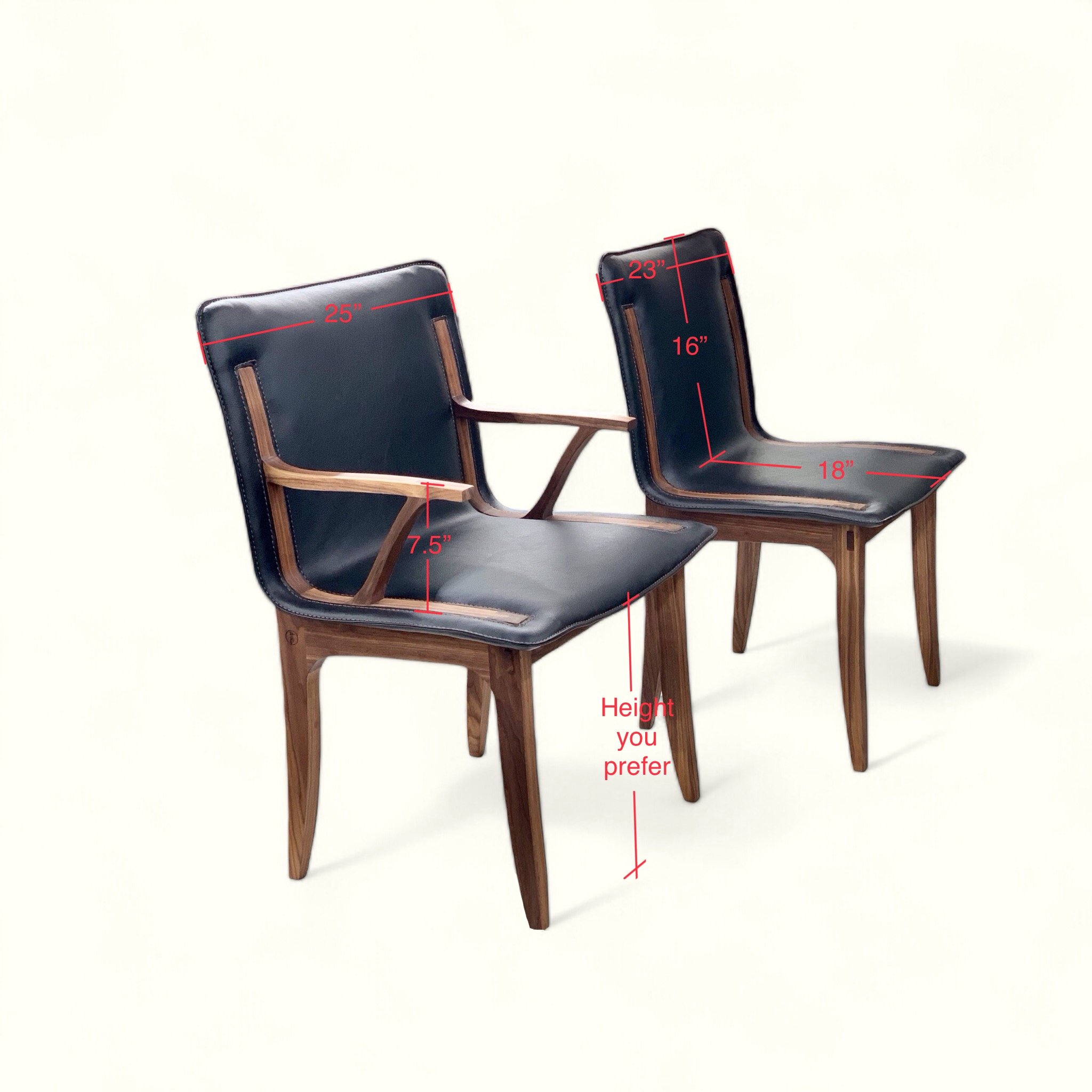 Emi Slim Dining Chair — Picchios: Chairs 100% Handcrafted in USA