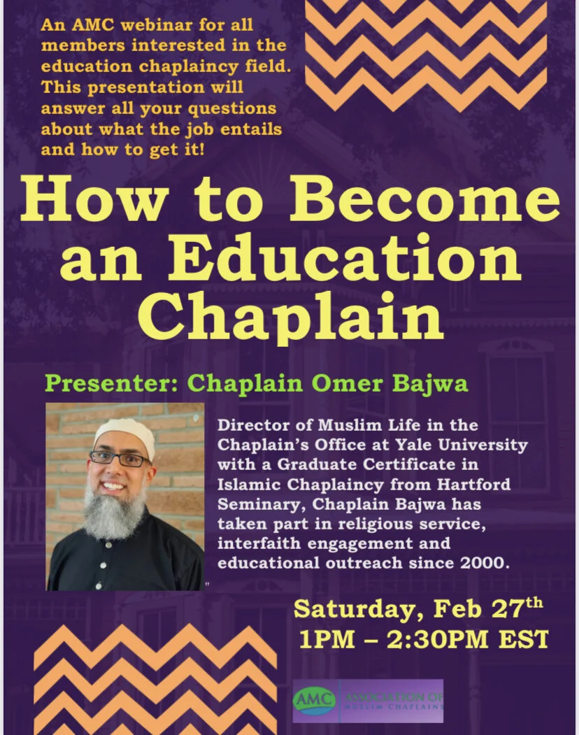 Webinars & Trainings — Association of Muslim Chaplains