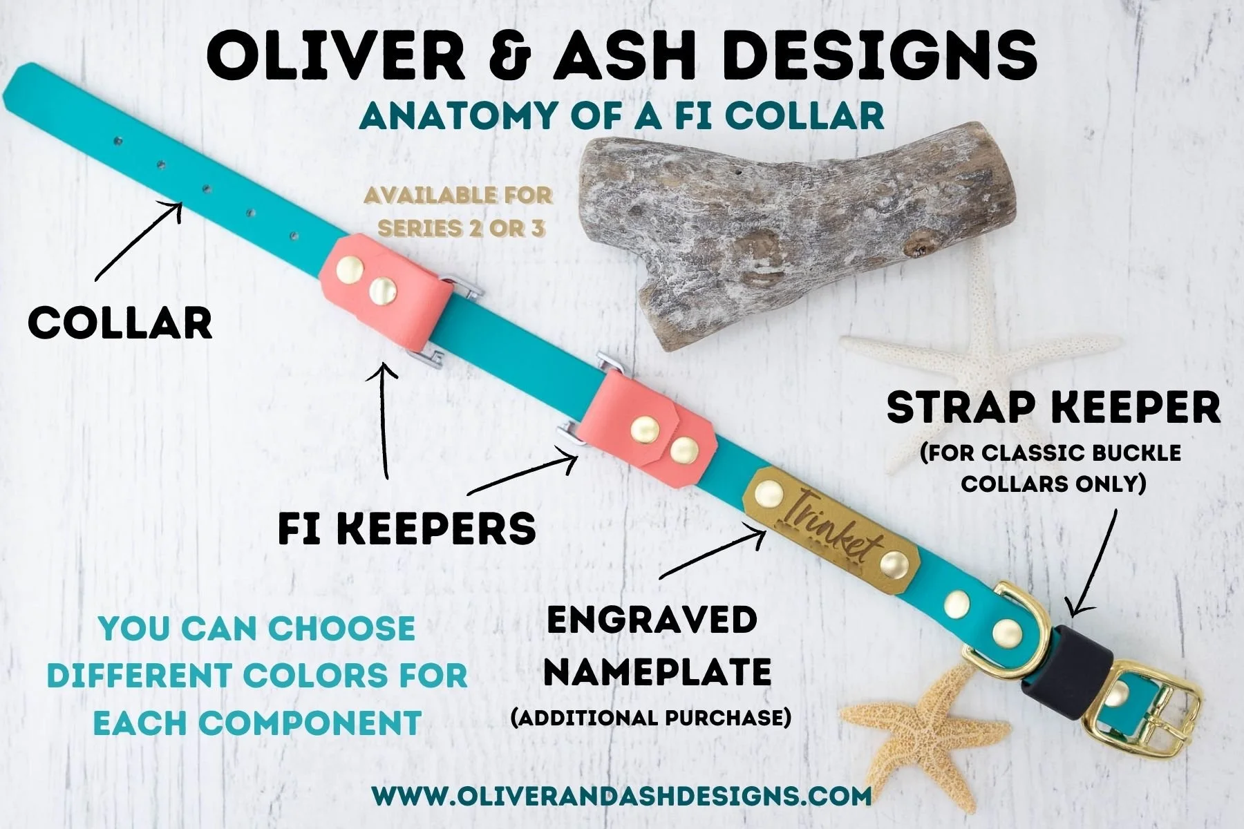 Fi Compatible Collar — Oliver & Ash Designs
