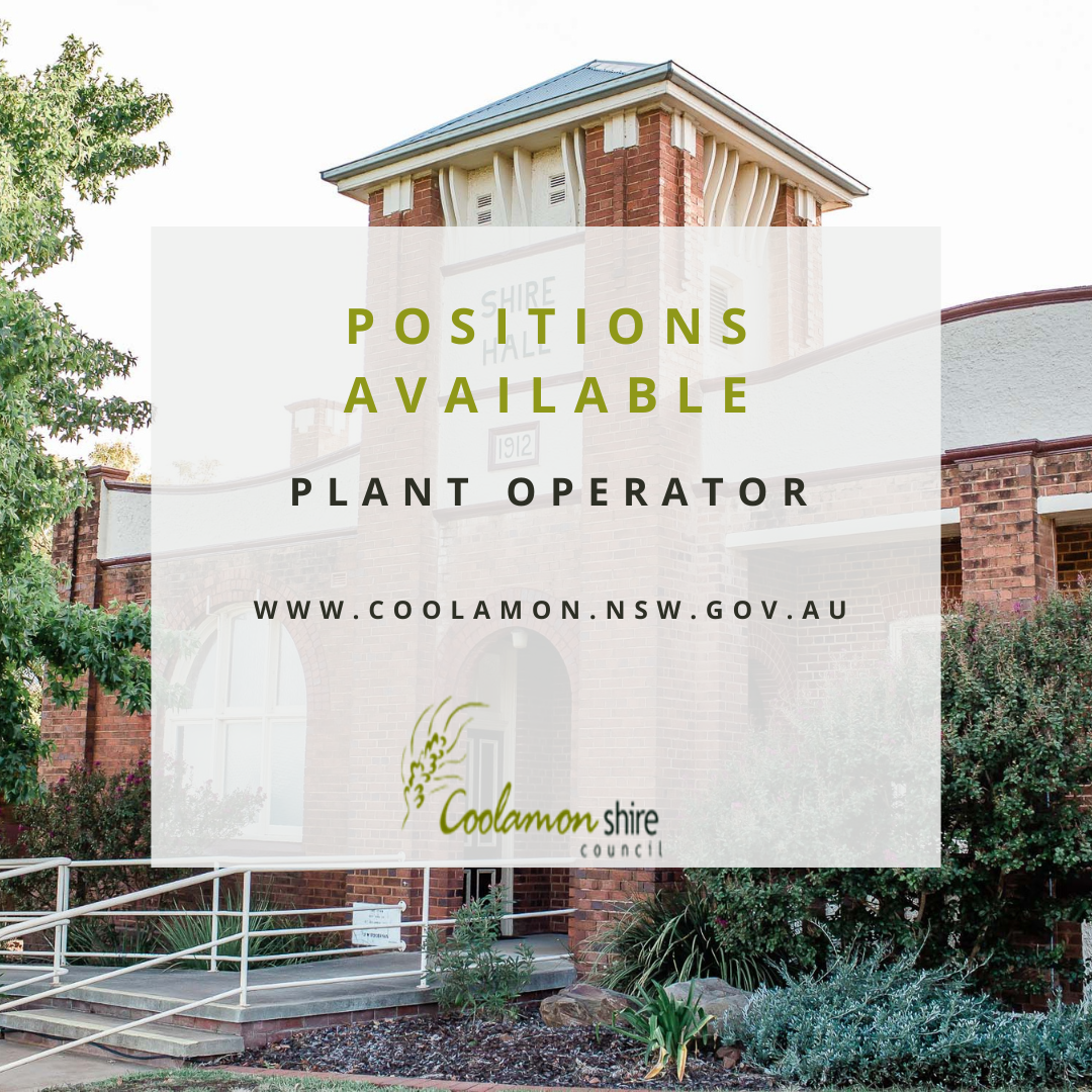 Jobs — Coolamon Shire Council