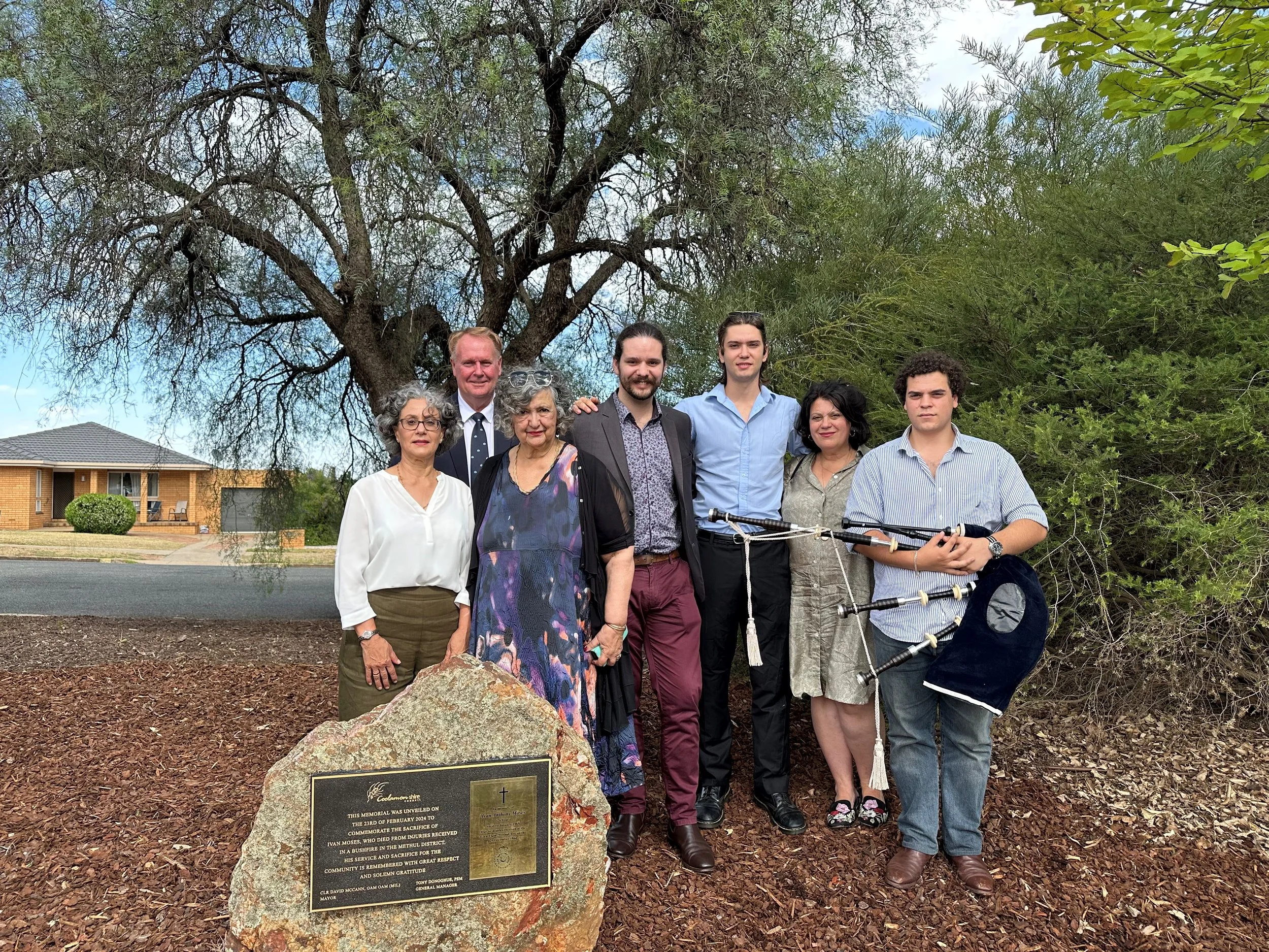 Local Fire Fighting Hero Honoured — Coolamon Shire Council