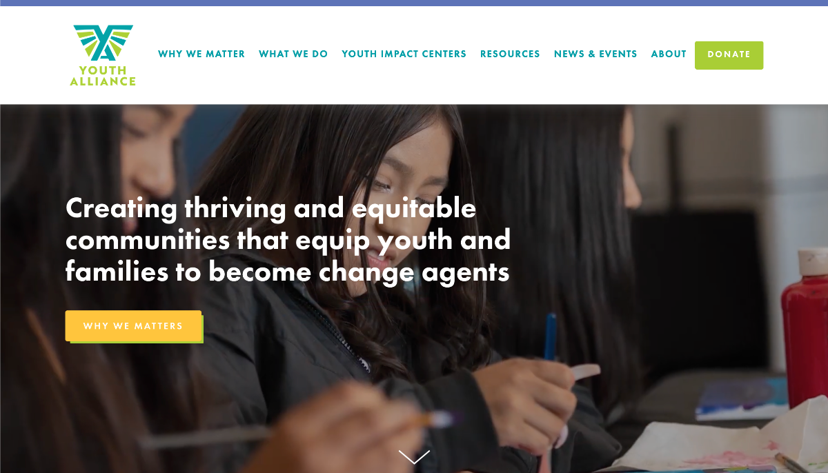 A new website launch for the next 7️⃣ Generations — Youth Alliance