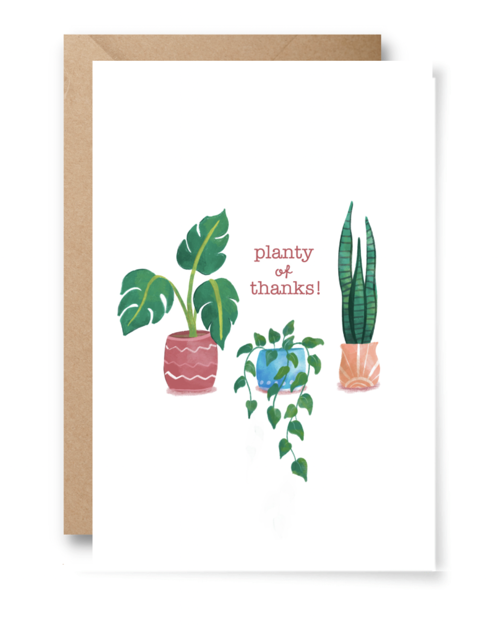 Thank You Card - Planty — Katie Stack Illustrates