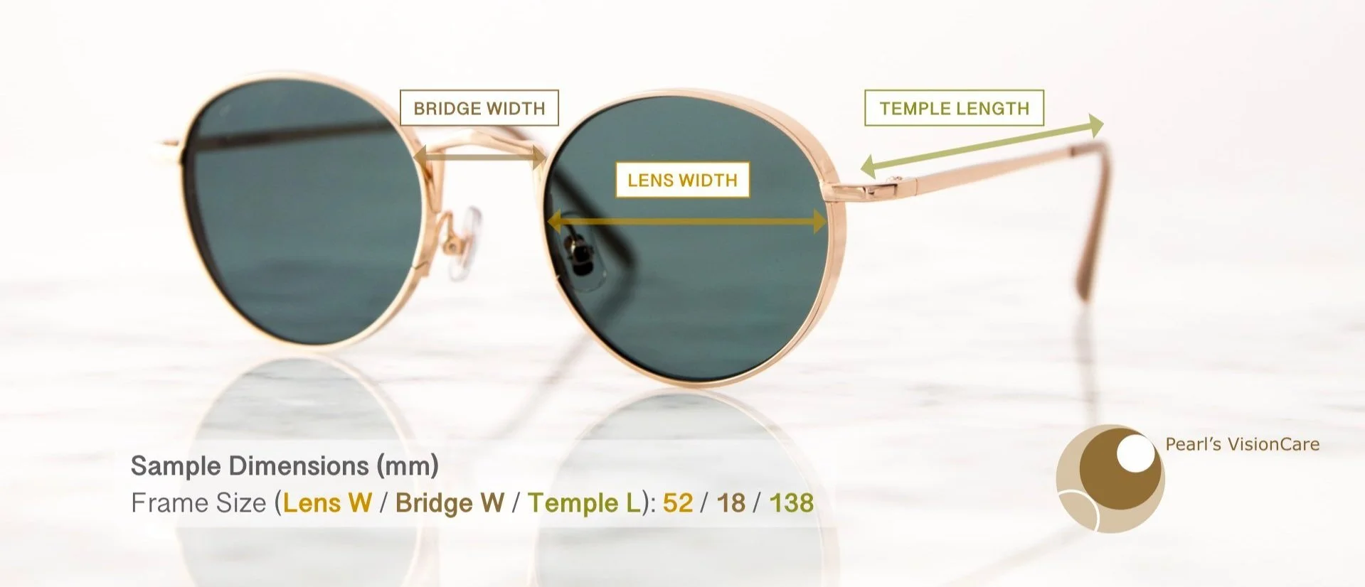 Frame Size Guide — Pearl's VisionCare