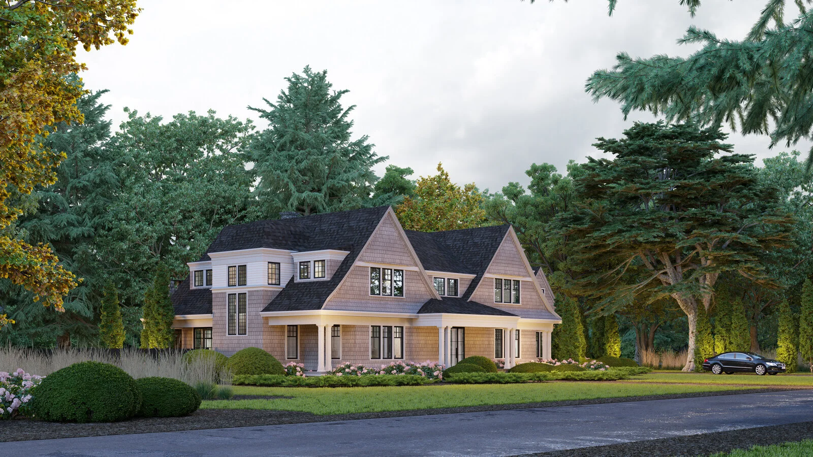 Rendering of Wychwood Shingle Style — Stonewater Architecture
