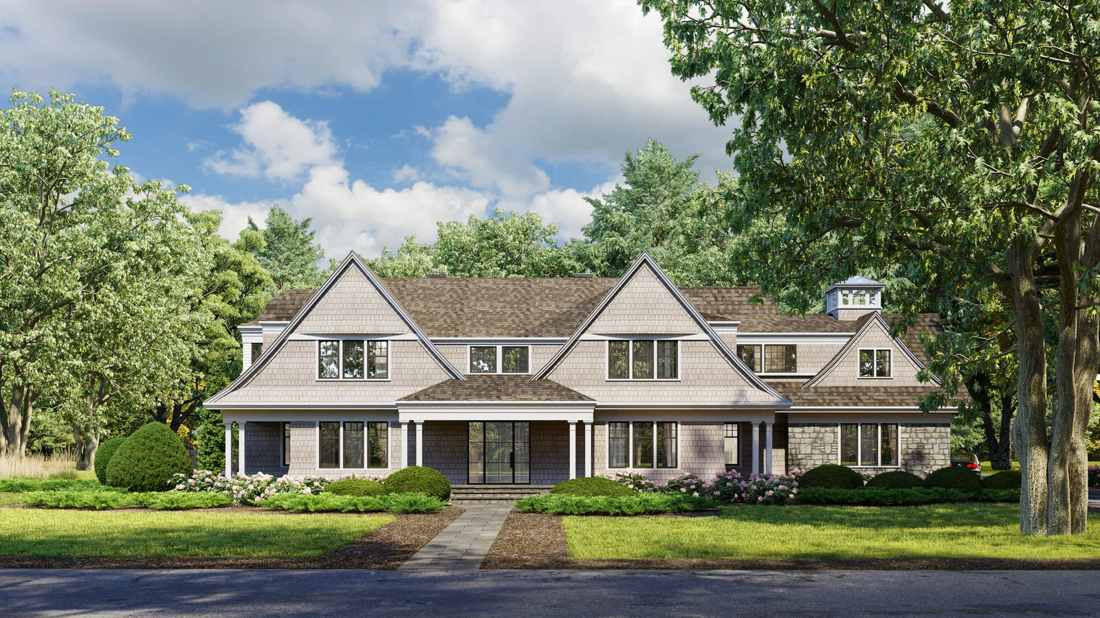 Rendering of Wychwood Shingle Style — Stonewater Architecture