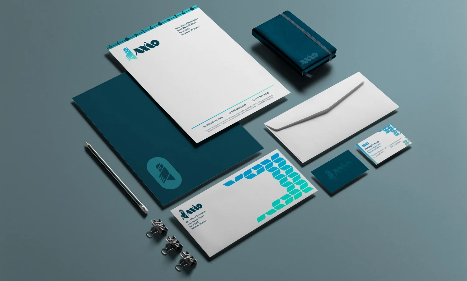 Axio Wealth Strategies Logo and Brand Identity — the cece shop