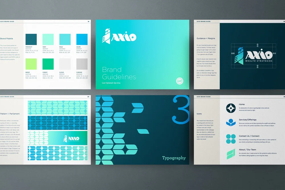 Axio Wealth Strategies Logo and Brand Identity — the cece shop
